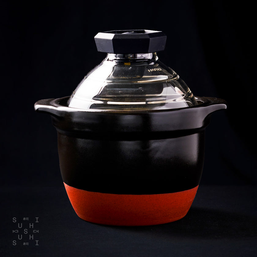 Hario Japanese Rice Cooker with Glass Lid 1 Cup GNN-150B – SushiSushi
