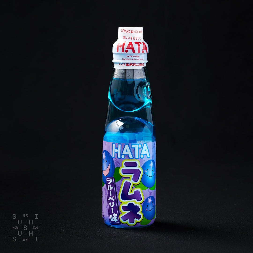 Hatakosen Blueberry Ramune 200ml, Soda, Japanese Lemonade – SushiSushi
