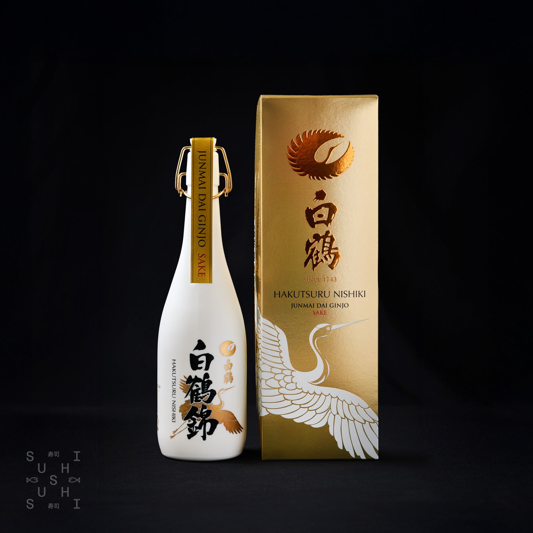 HAKUTSURU - Nishiki Junmai Daiginjo (Ceramic Bottle) 720ml – SushiSushi